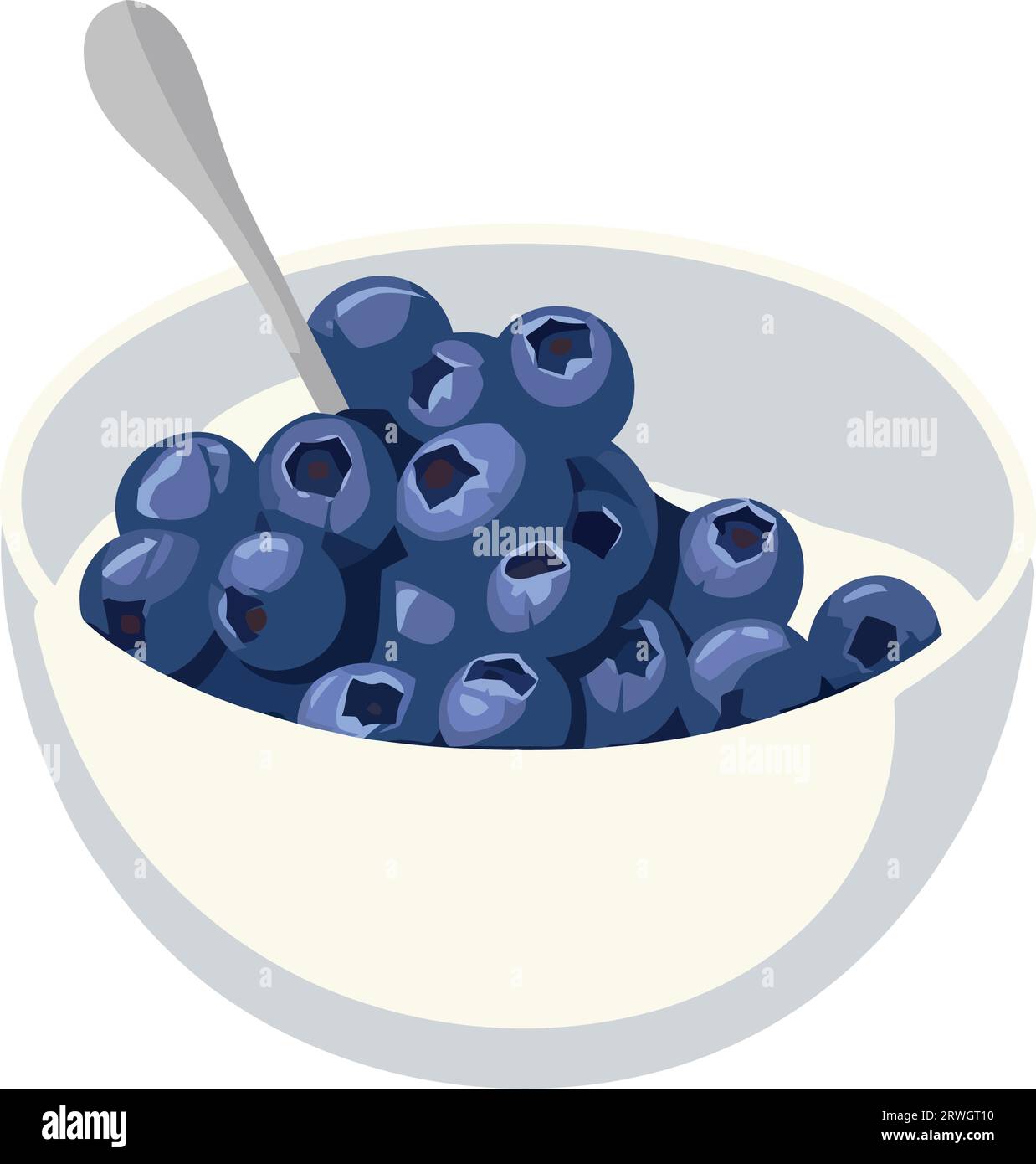 Purple fruit bowl Stock Vector Images - Alamy