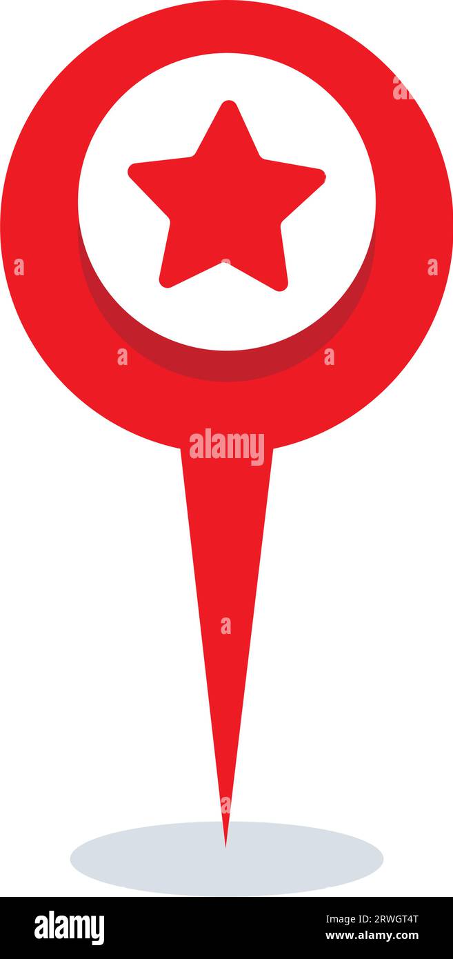 pin icon location pictogram Stock Vector Image & Art - Alamy