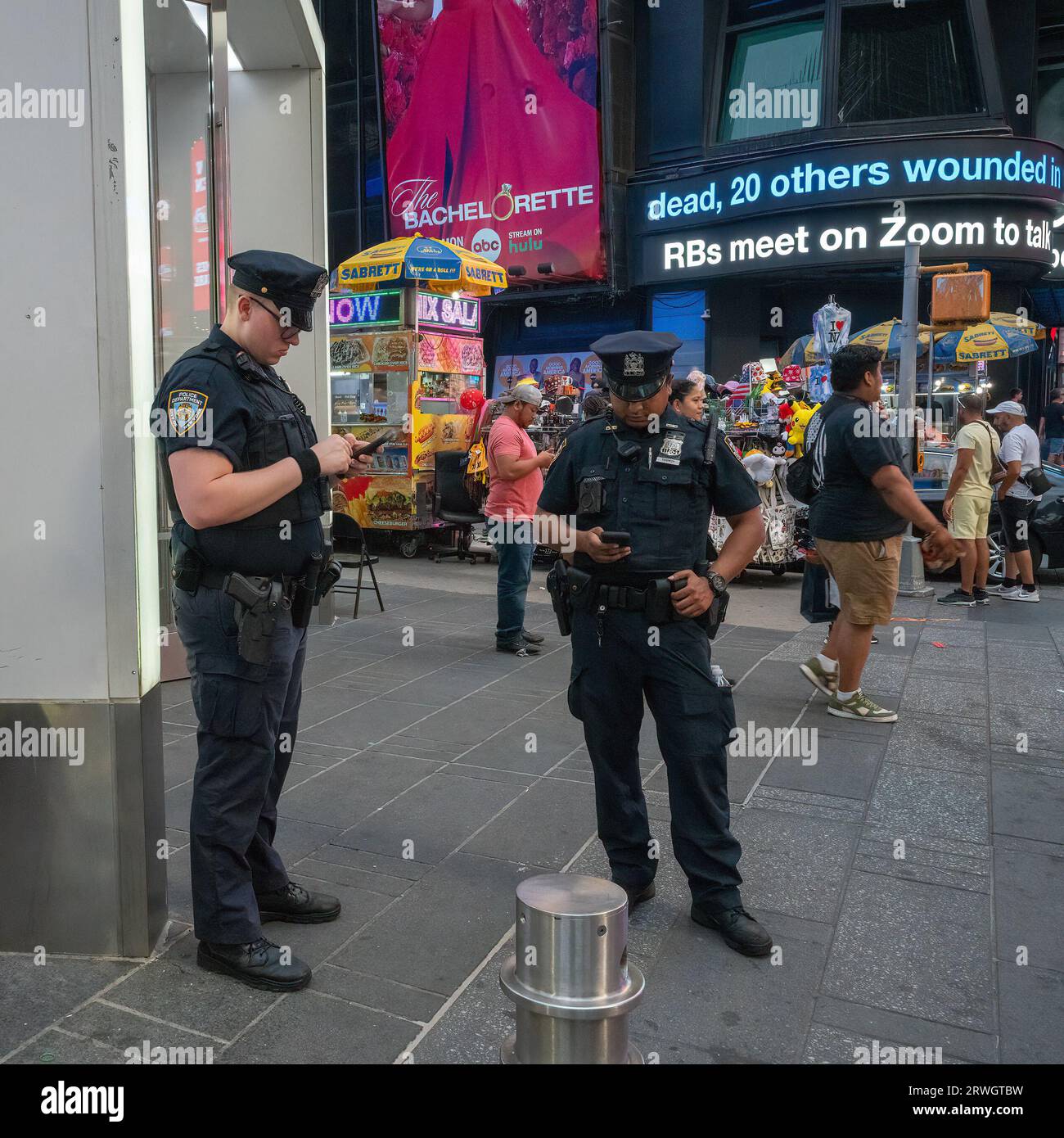 Crowd police officer security on duty standing hi-res stock photography ...