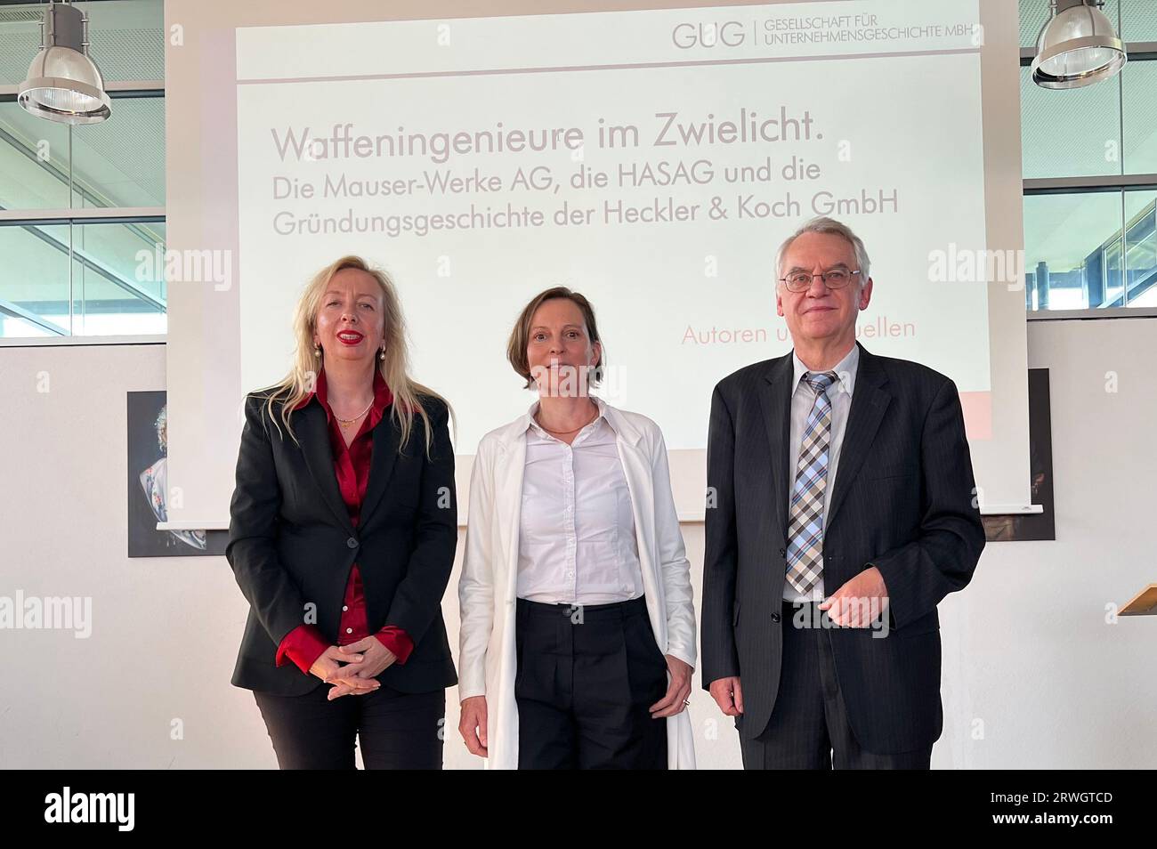 Oberndorf, Germany. 19th Sep, 2023. Historians Stefanie van de Kerkhof ...