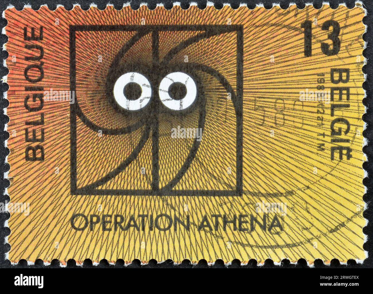 Cancelled postage stamp printed by Belgium, that promotes Operation ...