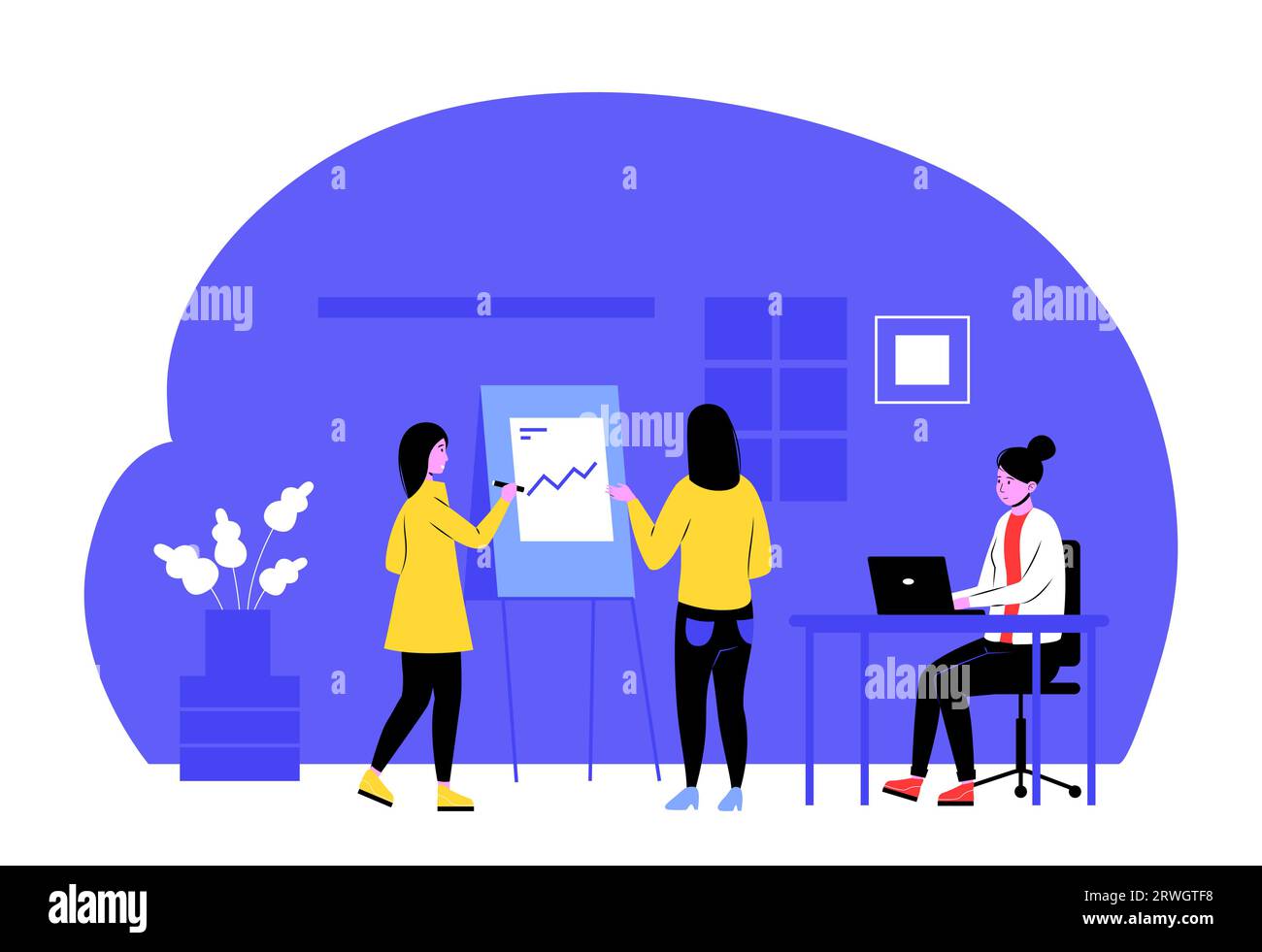 Meeting illustration Stock Vector Images - Alamy