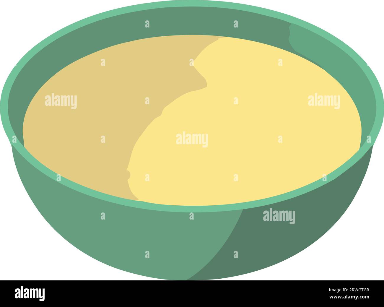 Green pottery bowl Stock Vector Images - Alamy