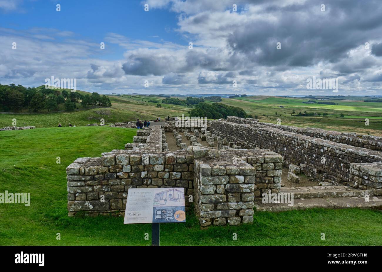 Housesteads (Vercovicivm) Roman Fort, Housesteads, Northumberland Stock ...