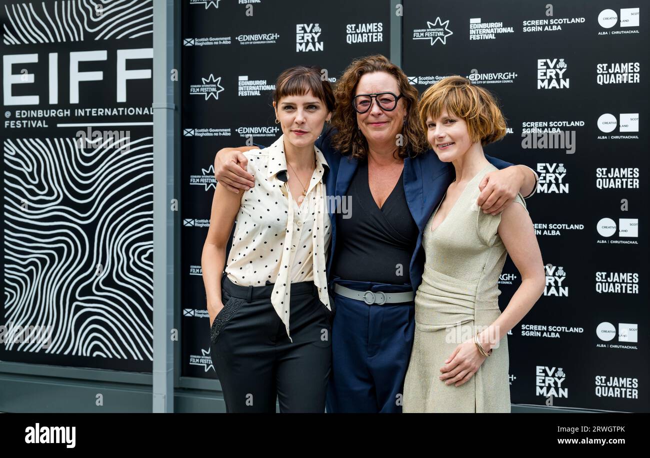 Actors Annabel Scholey, Louise Brealey & film director Janis Pugh ...