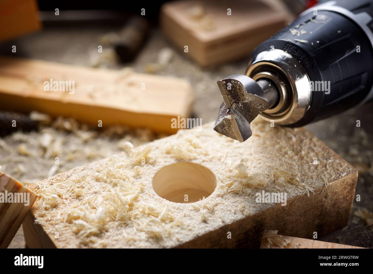 Milling wooden board processing hi-res stock photography and images - Alamy