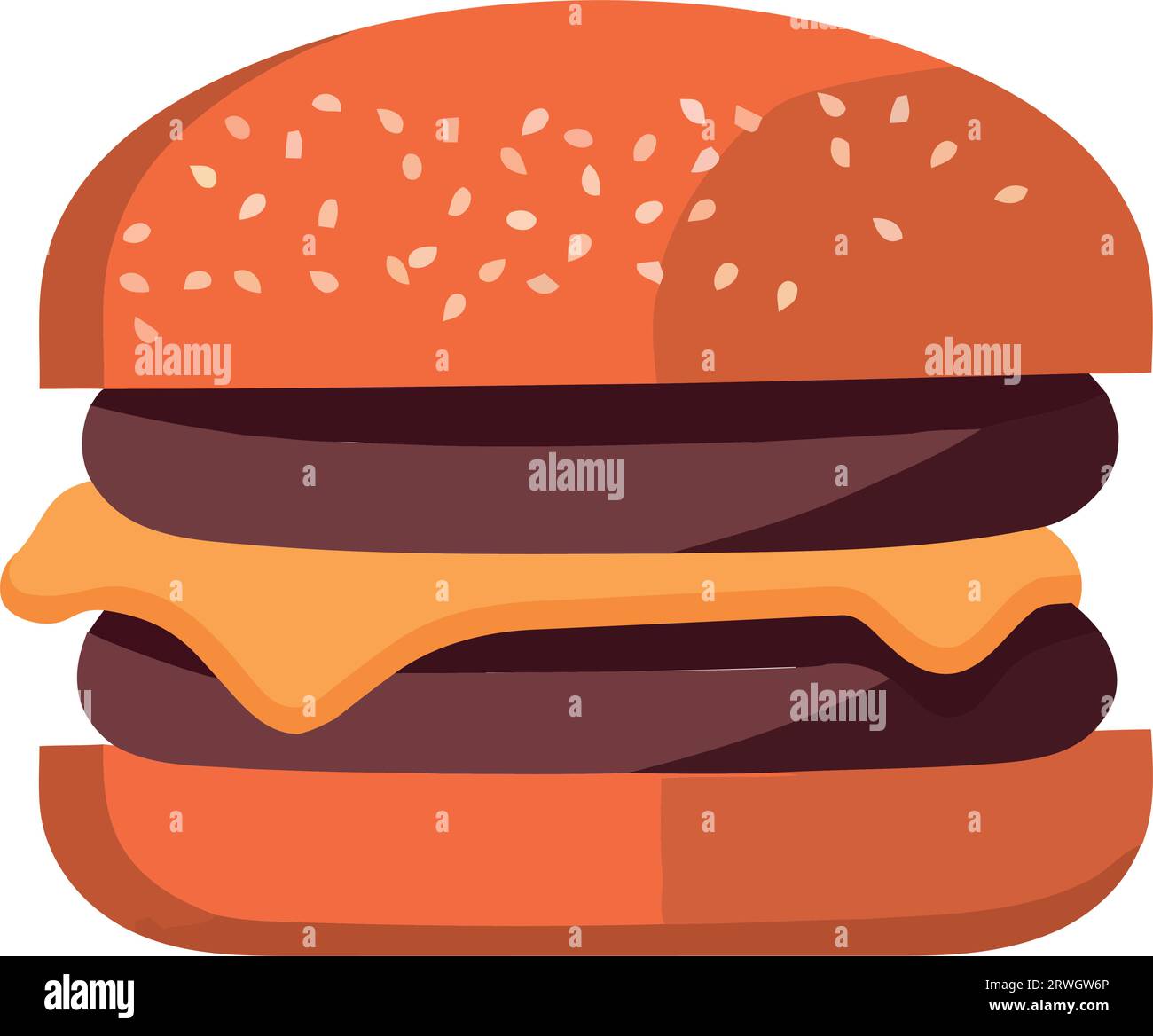 Grilled cheeseburger design Stock Vector Image & Art - Alamy