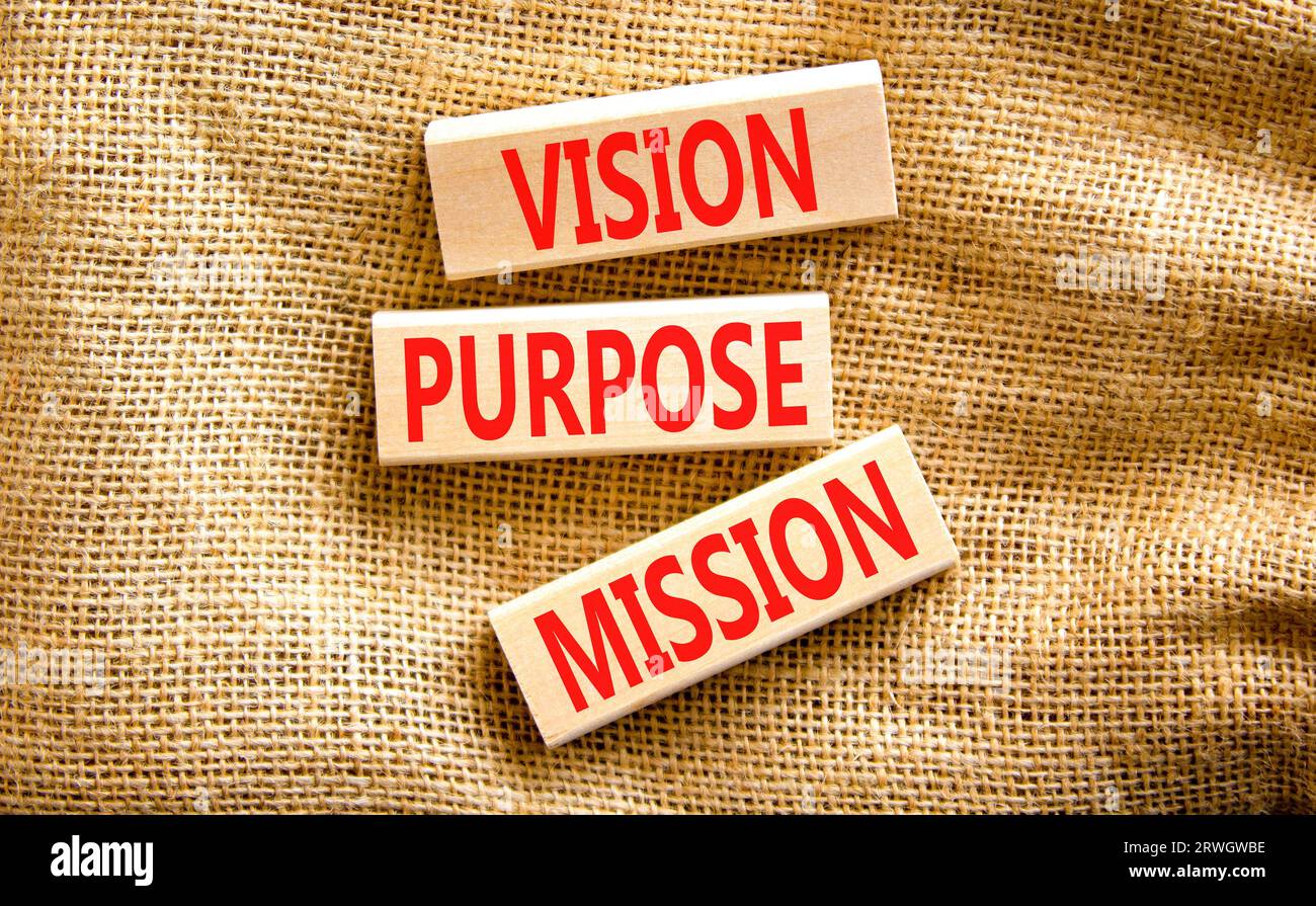 Vision purpose mission symbol. Concept word Vision Purpose Mission on ...