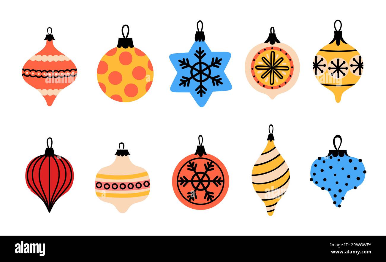Christmas toys icon collection for decoration toys Stock Vector Image ...