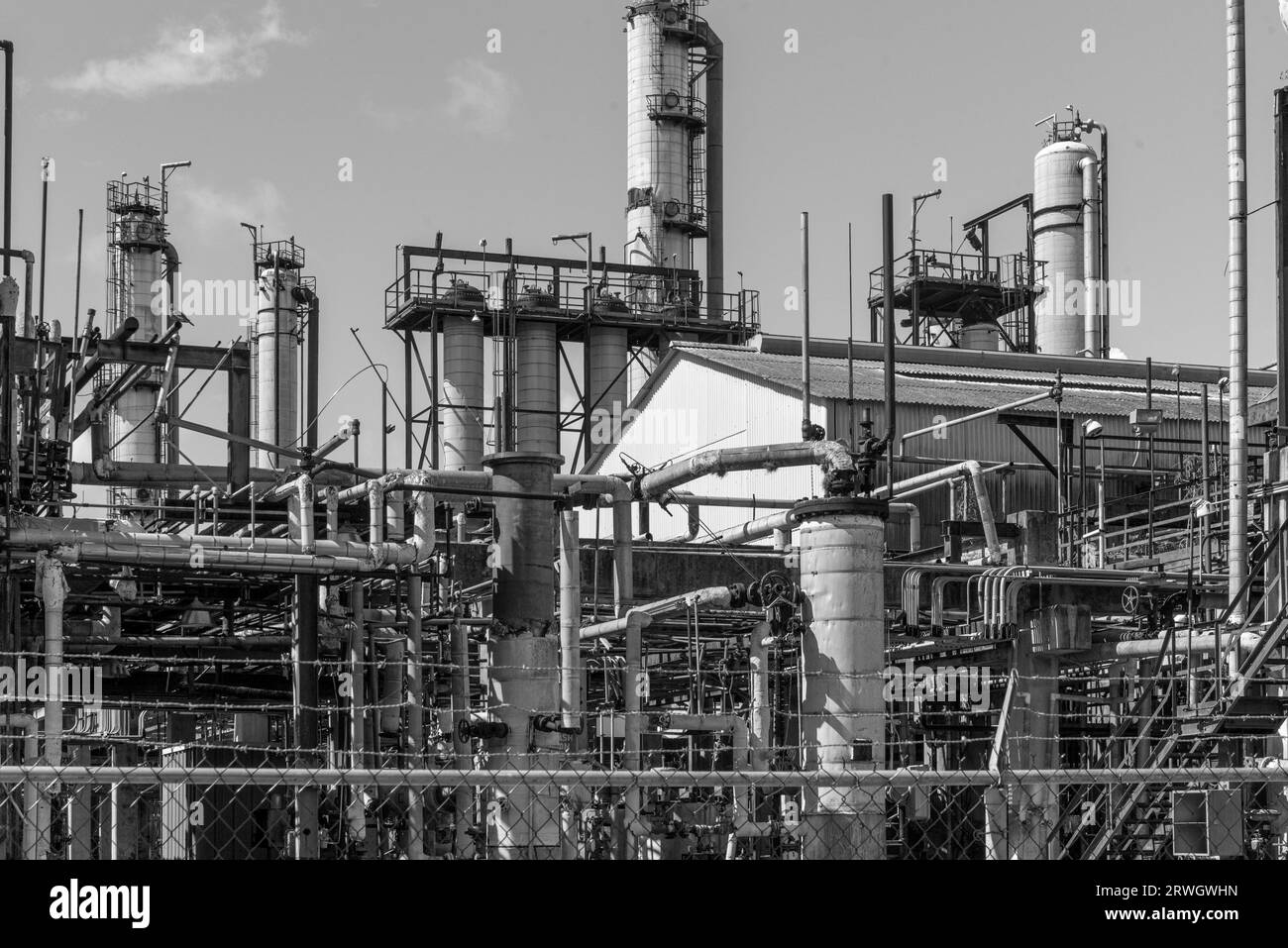 The abandoned Commonwealth Oil Refining Company, Inc. (CORCO) sits on ...