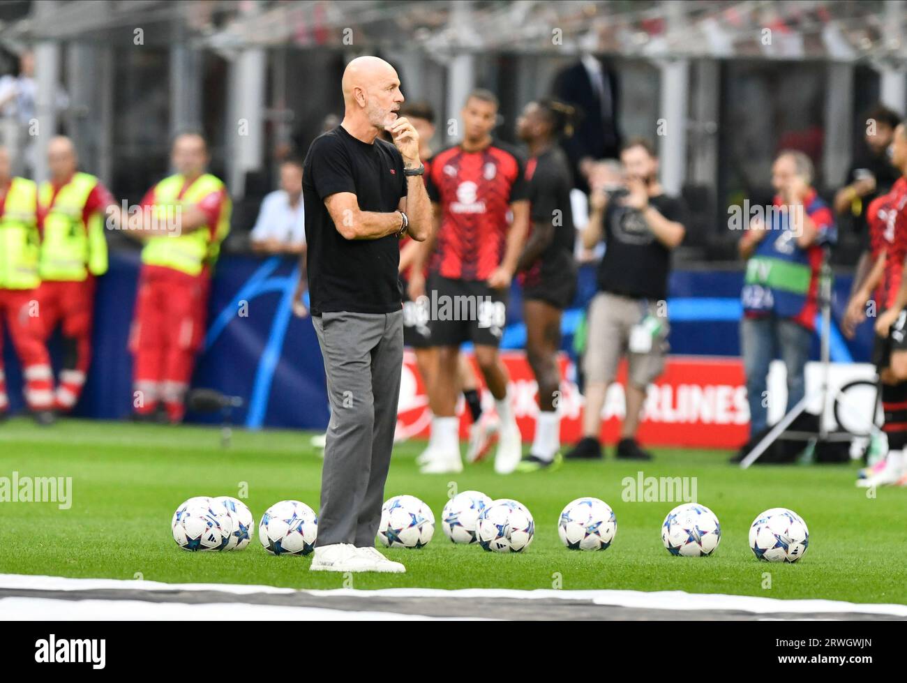 Milano, Italy. 19th Sep, 2023. Head coach Stefano Pioli of AC Milan ...