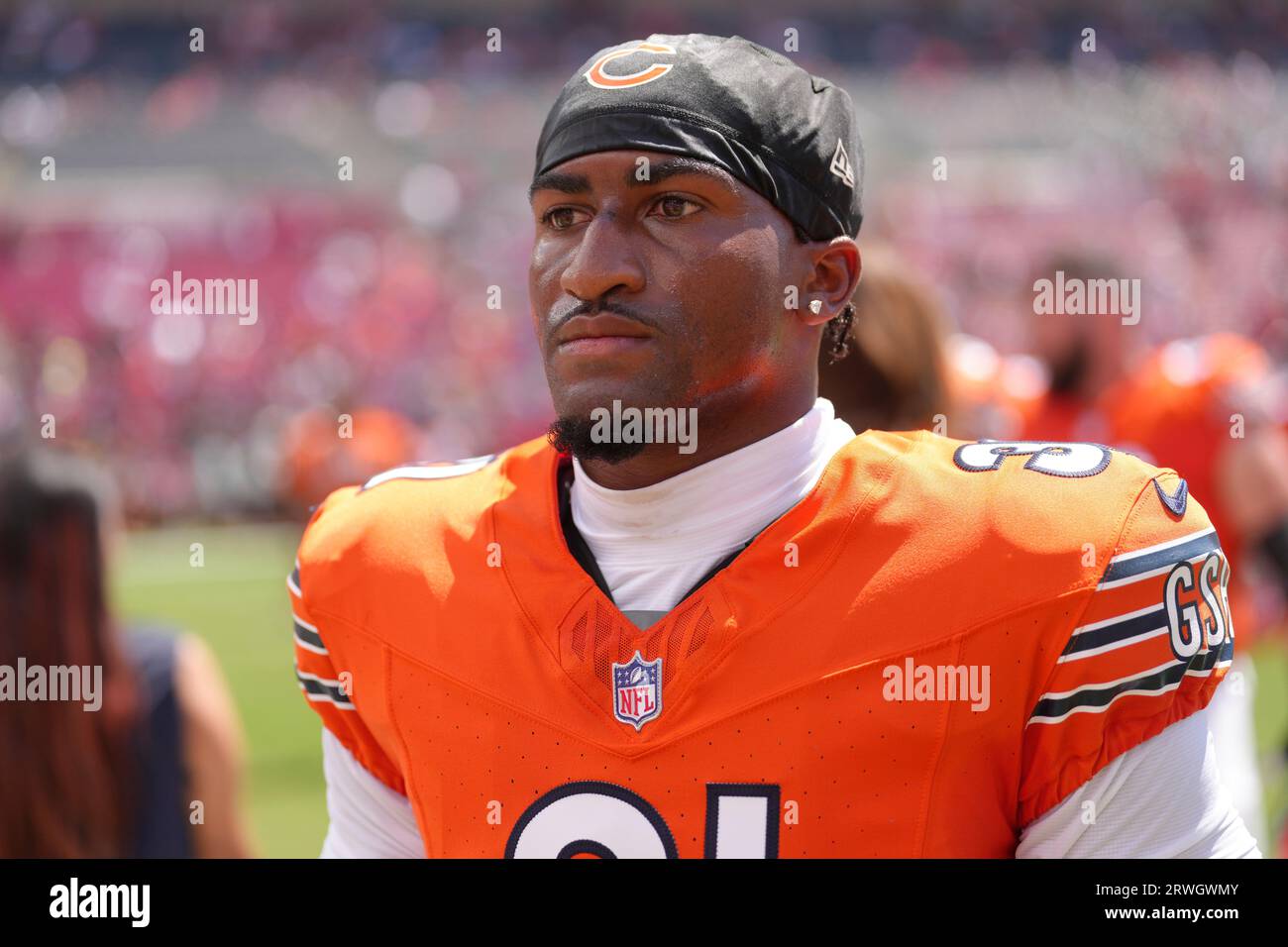 Chicago Bears cornerback Jaylon Jones (31) leaves the field following ...