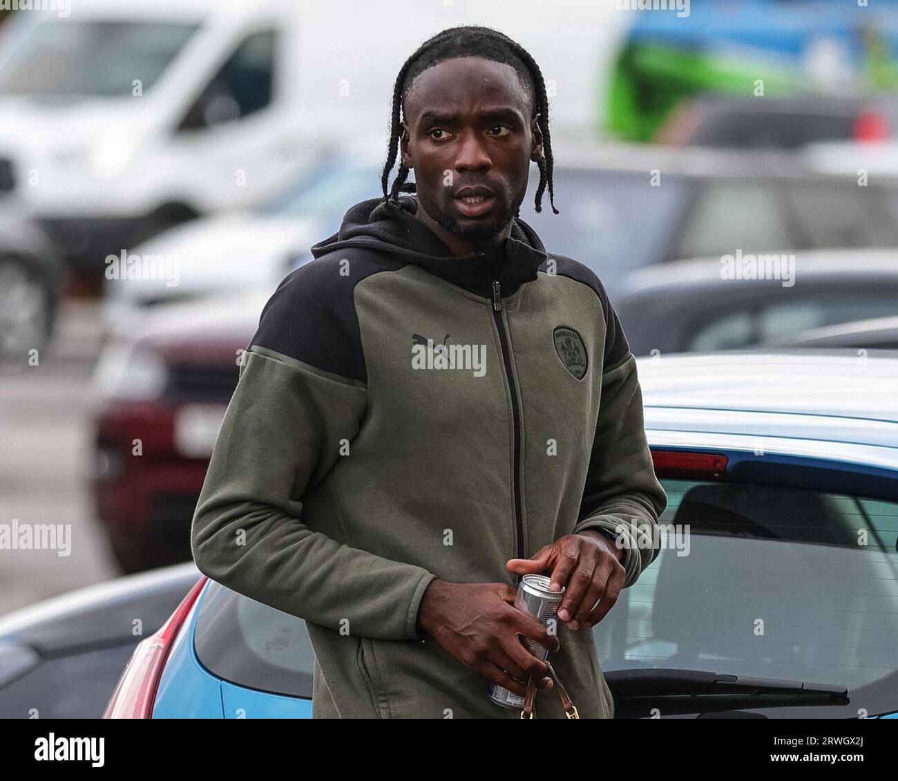 Devante Cole #44 of Barnsley arrives during the Sky Bet League 1 match ...