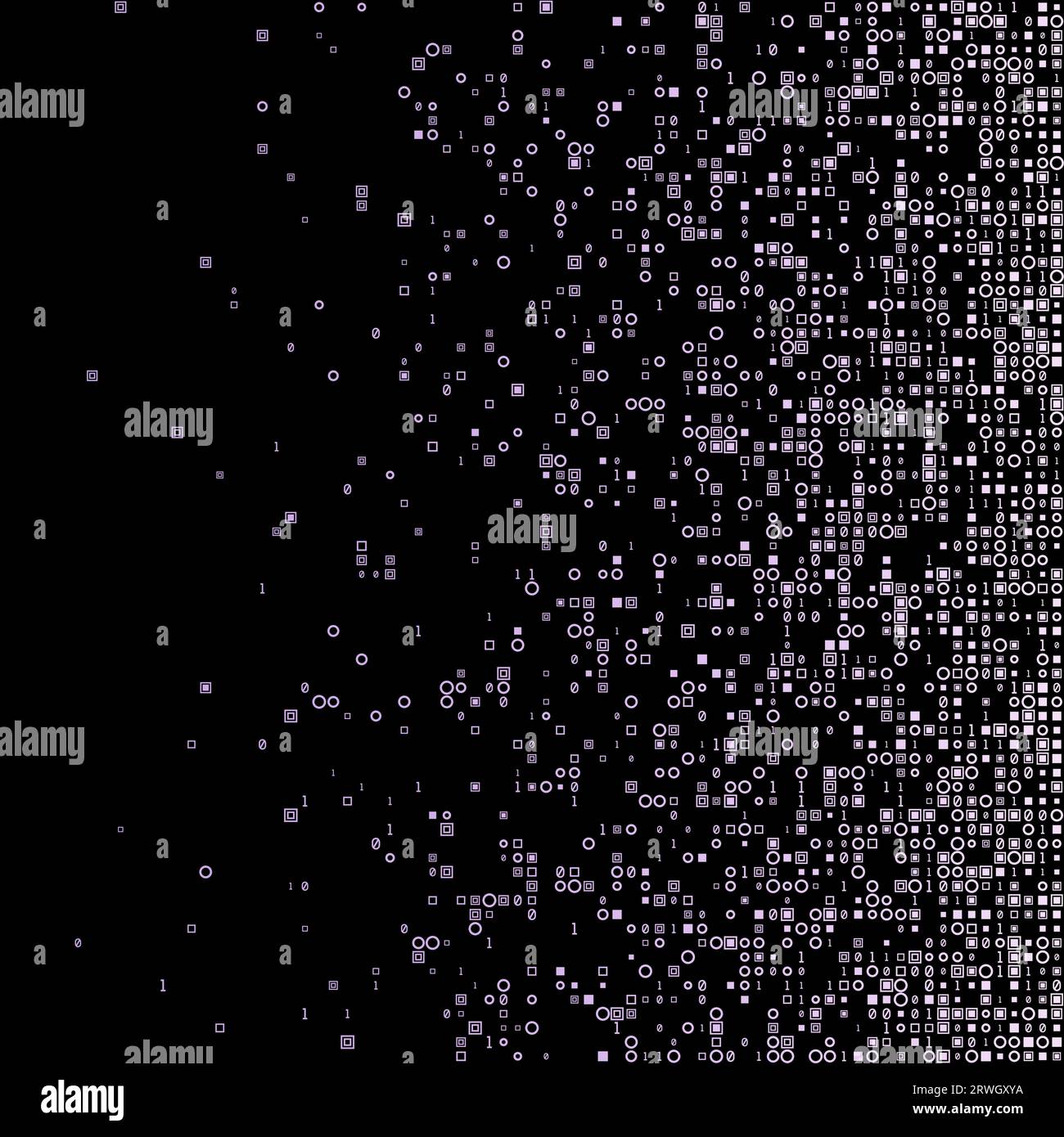 Appealing geometric matrix background in purple colors. Neat square ...