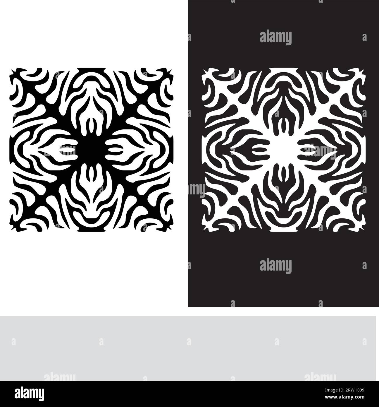vector flat design arabesque seamless pattern Stock Vector Image & Art ...