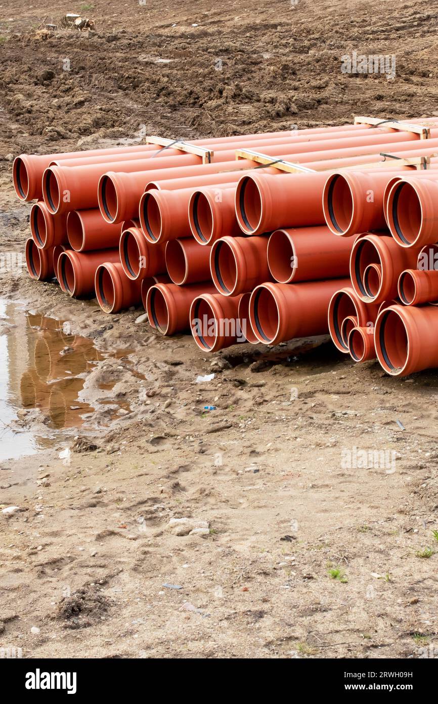 Ground water drainage system pipes hi-res stock photography and images ...
