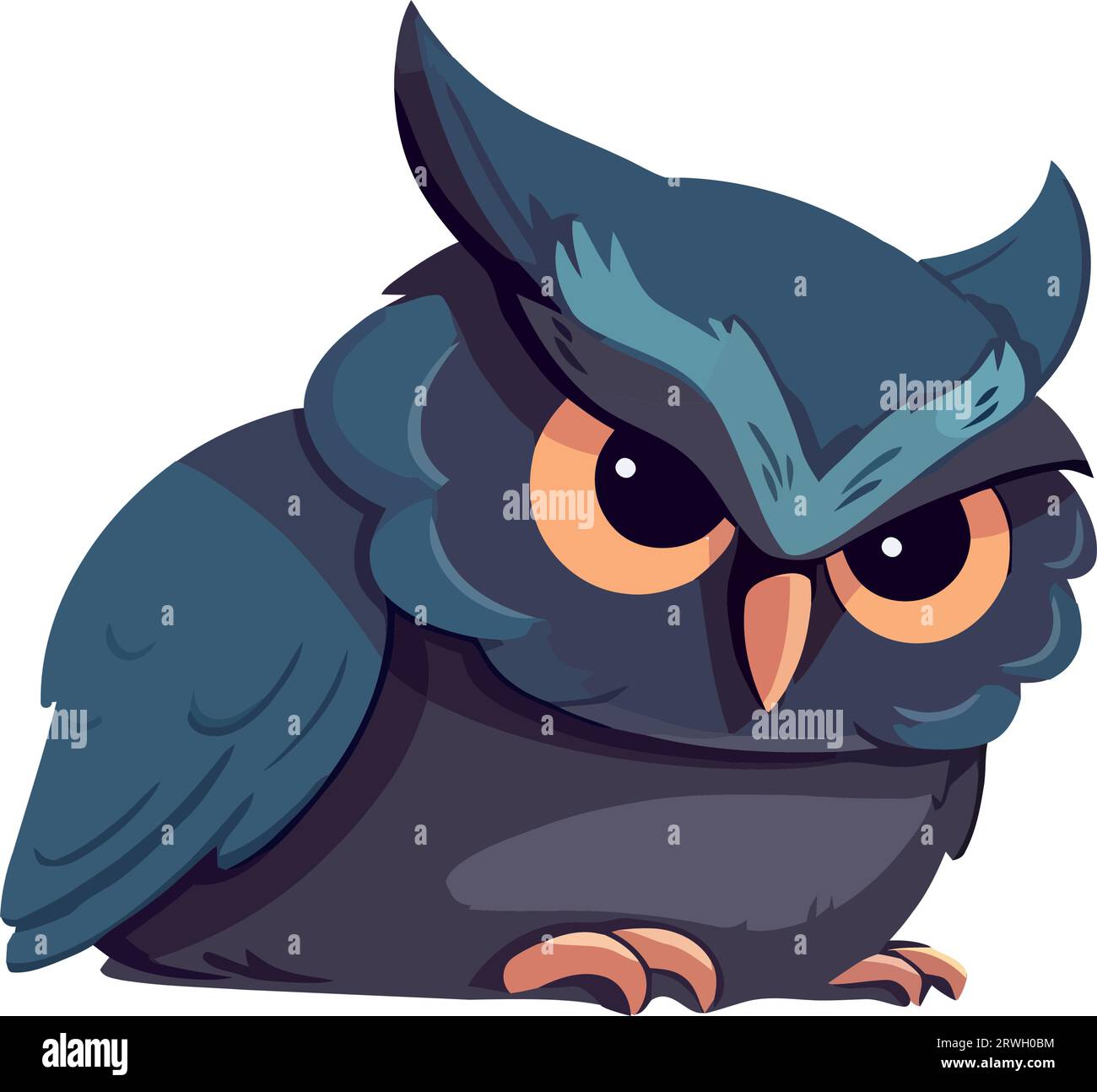 Spooky eagle owl Stock Vector Image & Art - Alamy