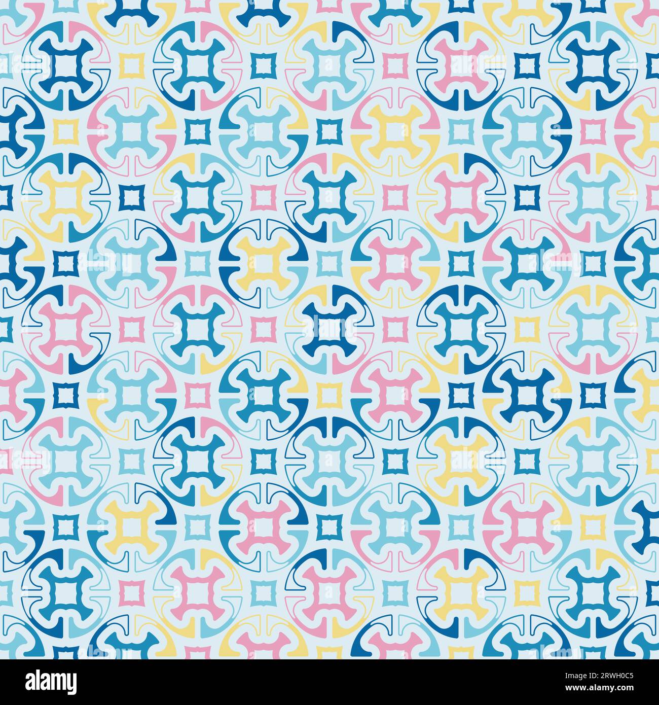 Abstract Color Pattern Of Arbitrary Shapes Multifunctional Template