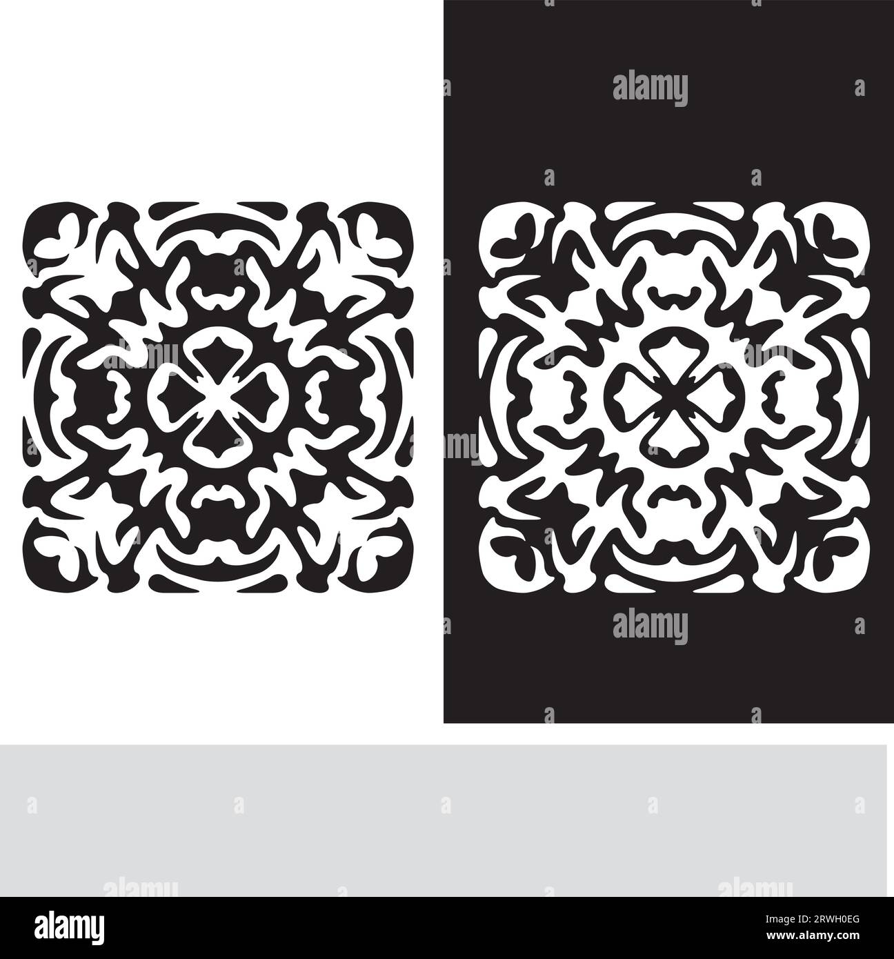 vector flat design arabesque seamless pattern Stock Vector Image & Art ...