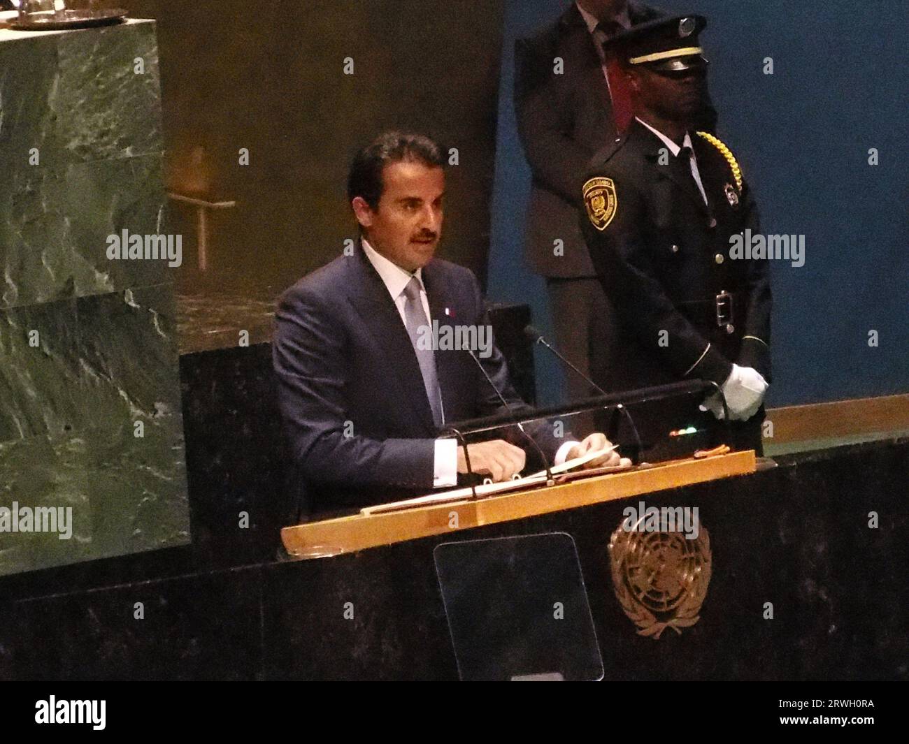 His highness sheikh tamim bin hamad al thani hi-res stock photography ...