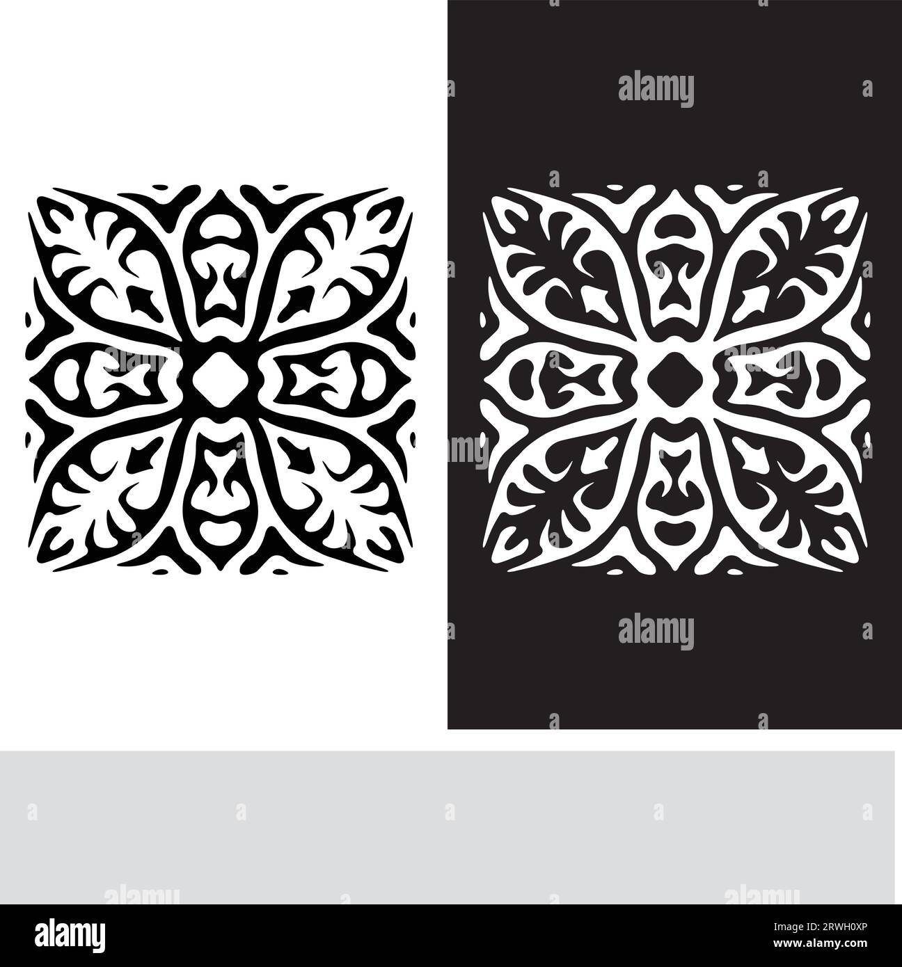 vector flat design arabesque seamless pattern Stock Vector Image & Art ...