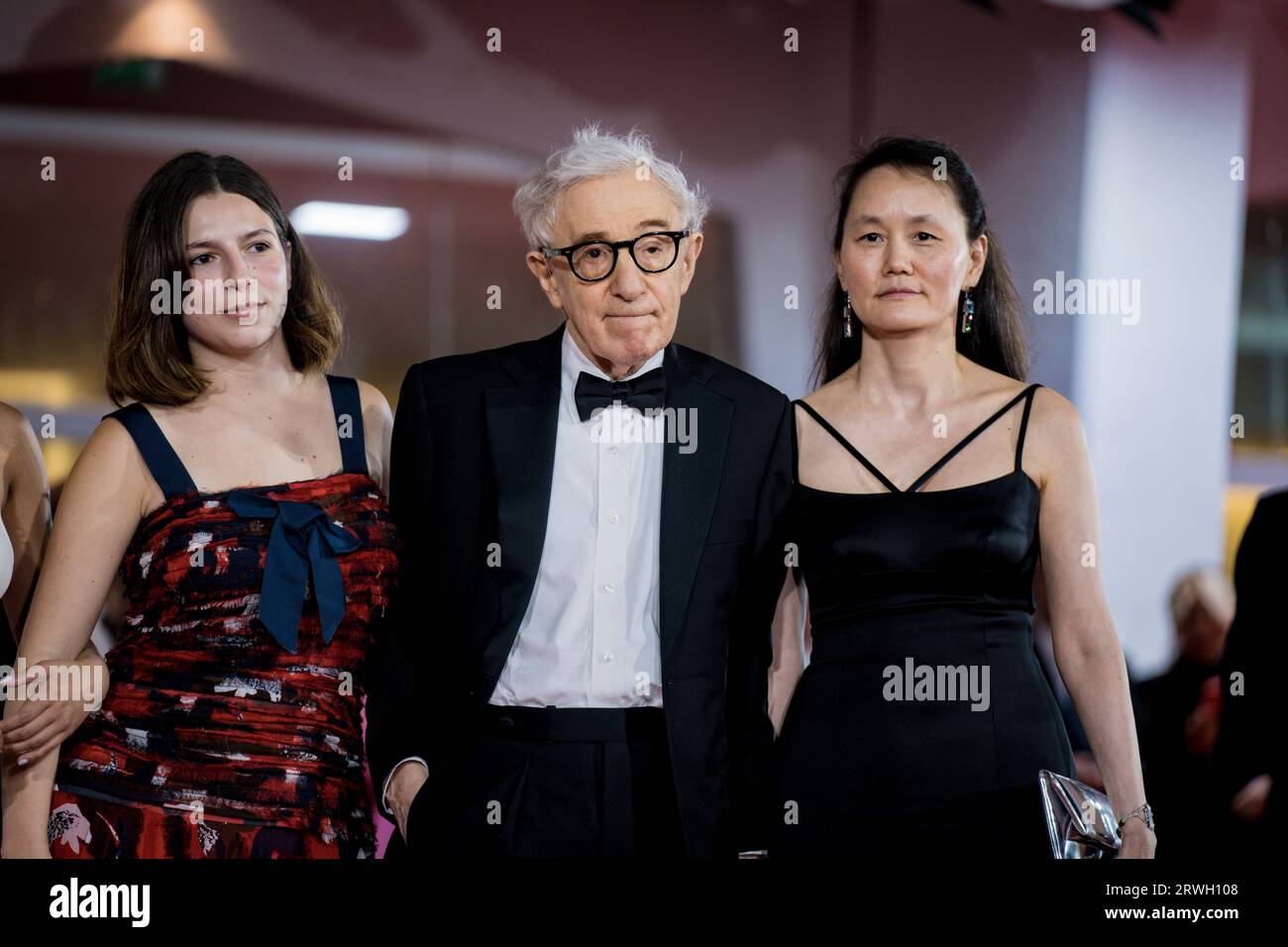 VENICE, ITALY - SEPTEMBER 04: Woody Allen, Soon-Yi Previn, Bechet Allen ...