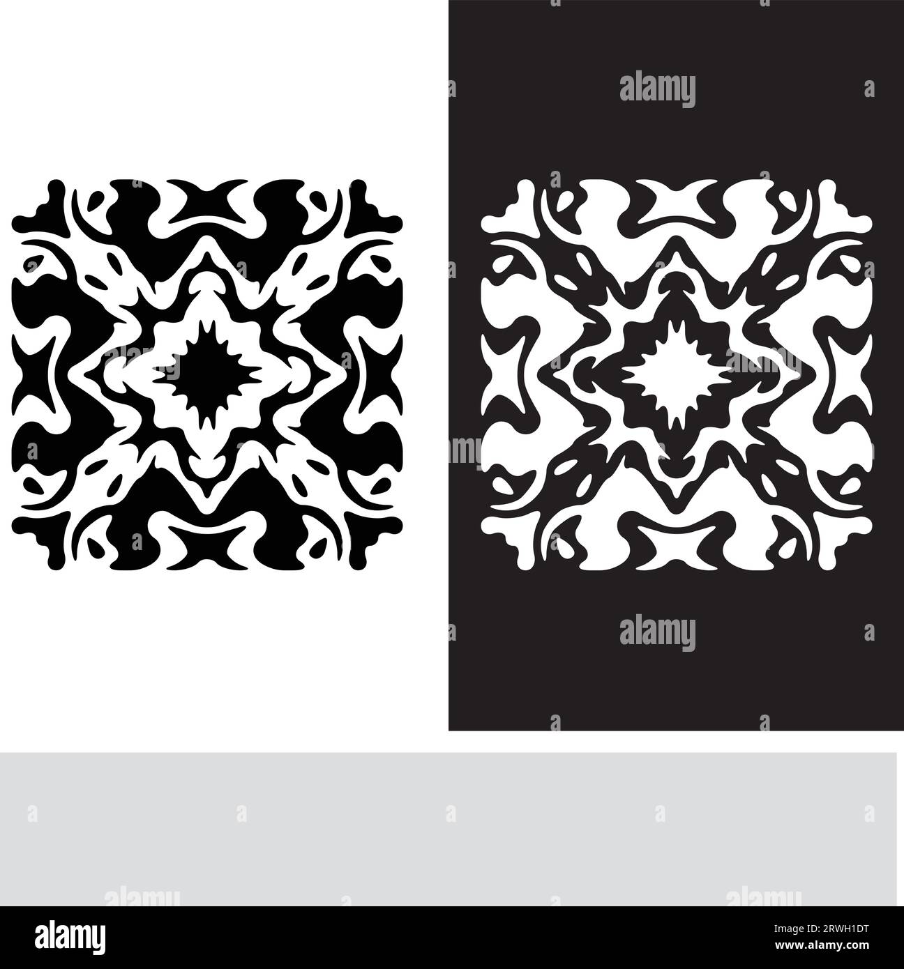 vector flat design arabesque seamless pattern Stock Vector Image & Art ...