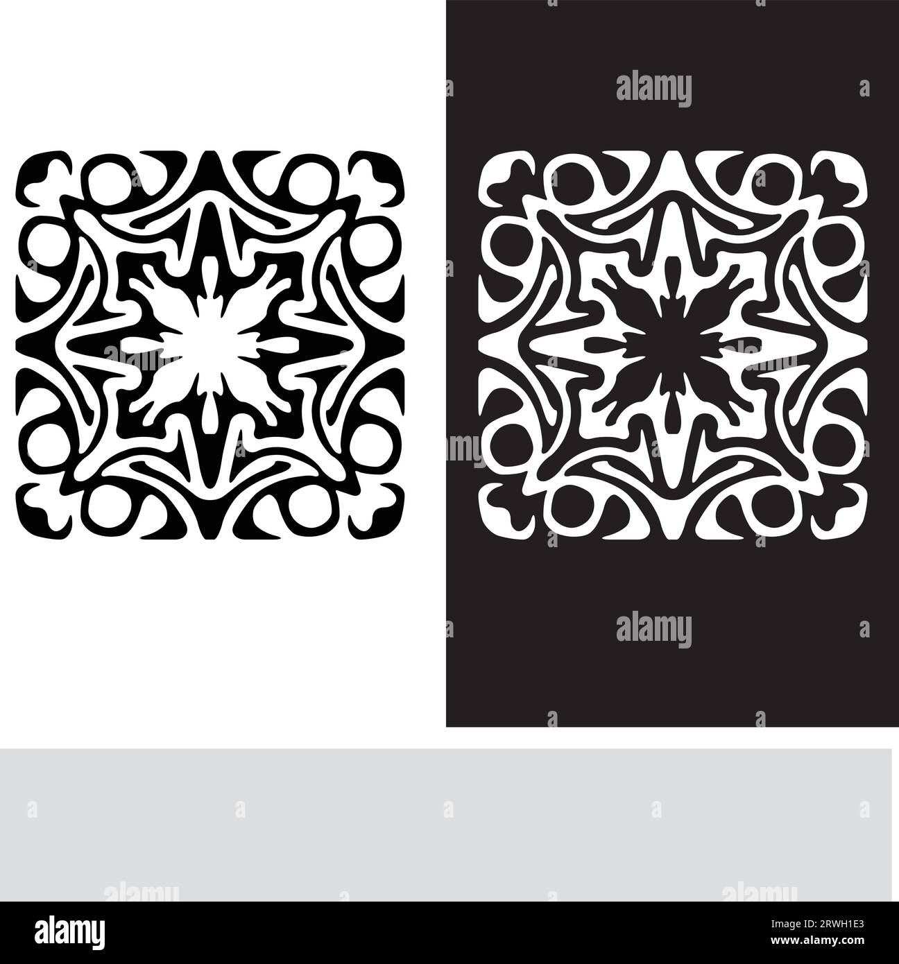 vector flat design arabesque seamless pattern Stock Vector Image & Art ...