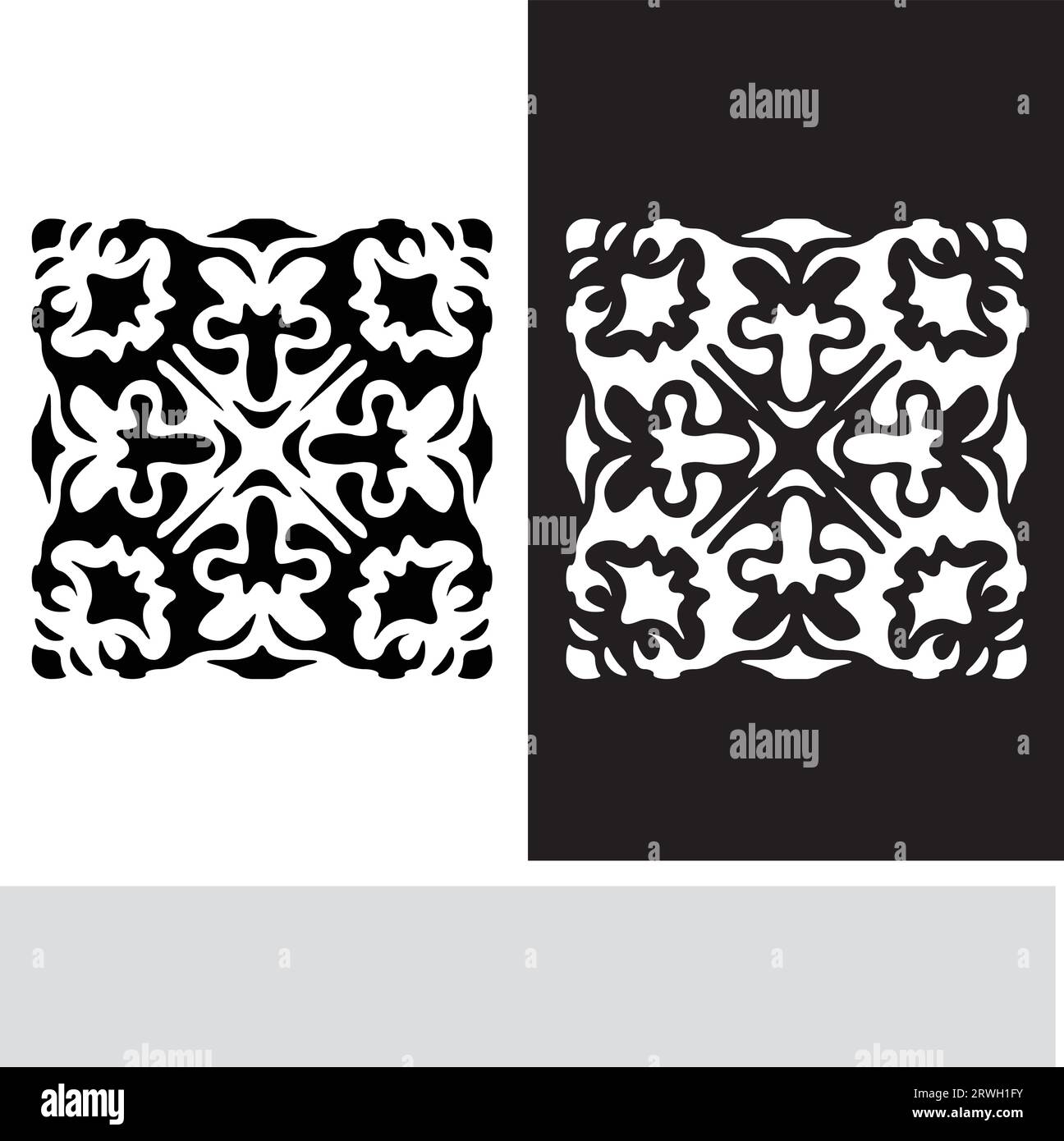 vector flat design arabesque seamless pattern Stock Vector Image & Art ...