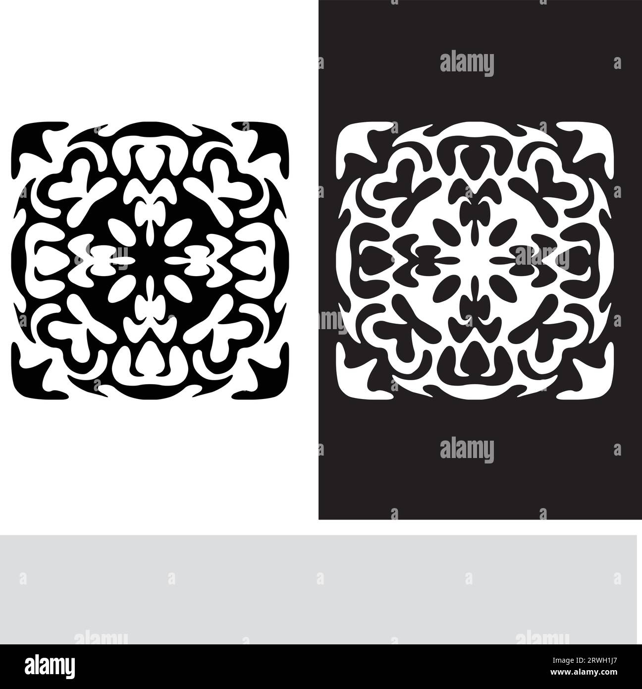 vector flat design arabesque seamless pattern Stock Vector Image & Art ...
