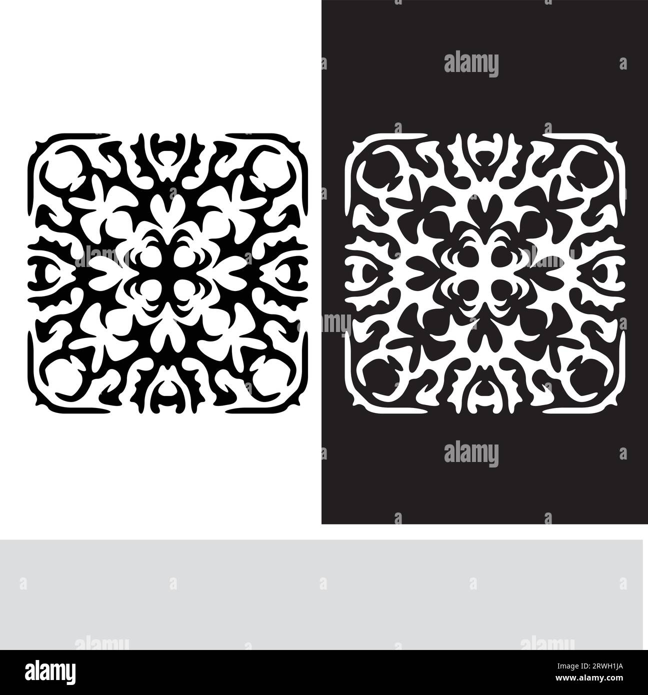 vector flat design arabesque seamless pattern Stock Vector Image & Art ...