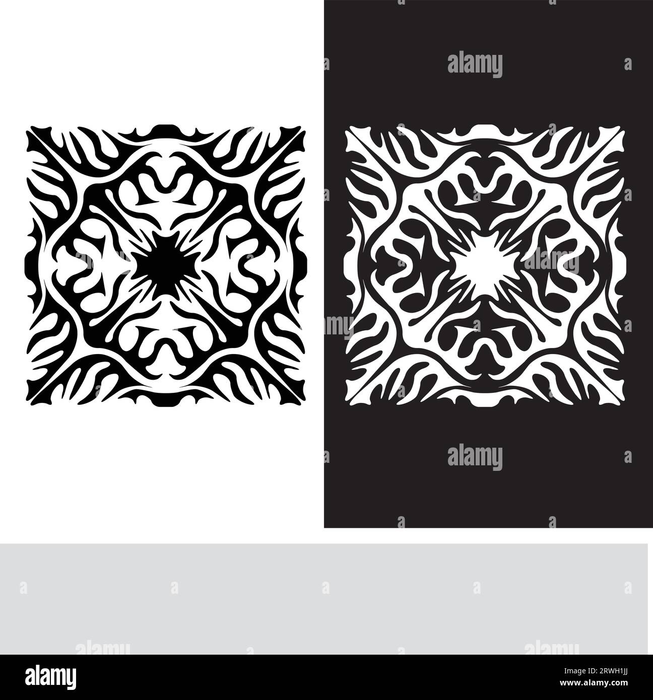 vector flat design arabesque seamless pattern Stock Vector Image & Art - Alamy