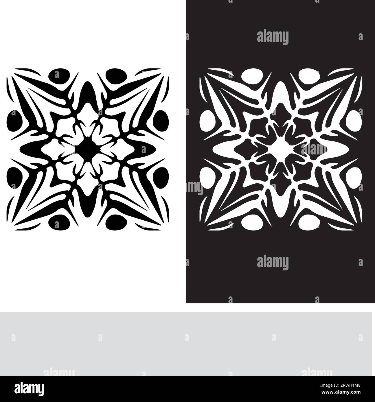 vector flat design arabesque seamless pattern Stock Vector Image & Art ...