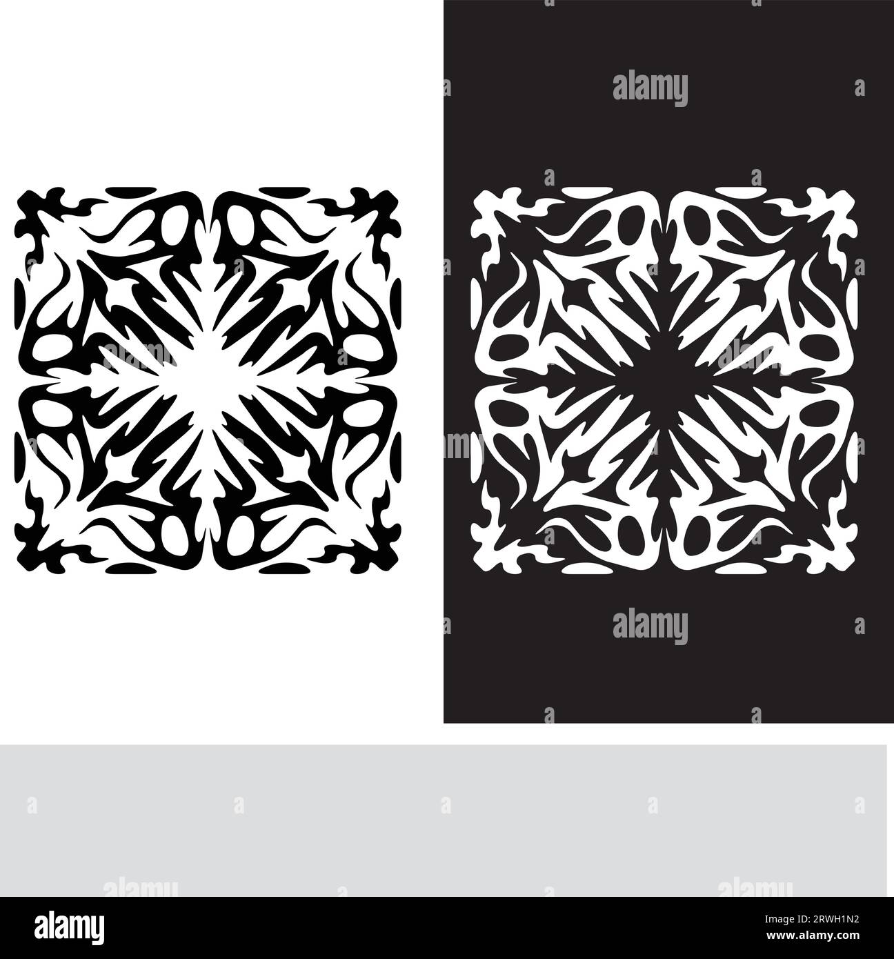 vector flat design arabesque seamless pattern Stock Vector Image & Art ...
