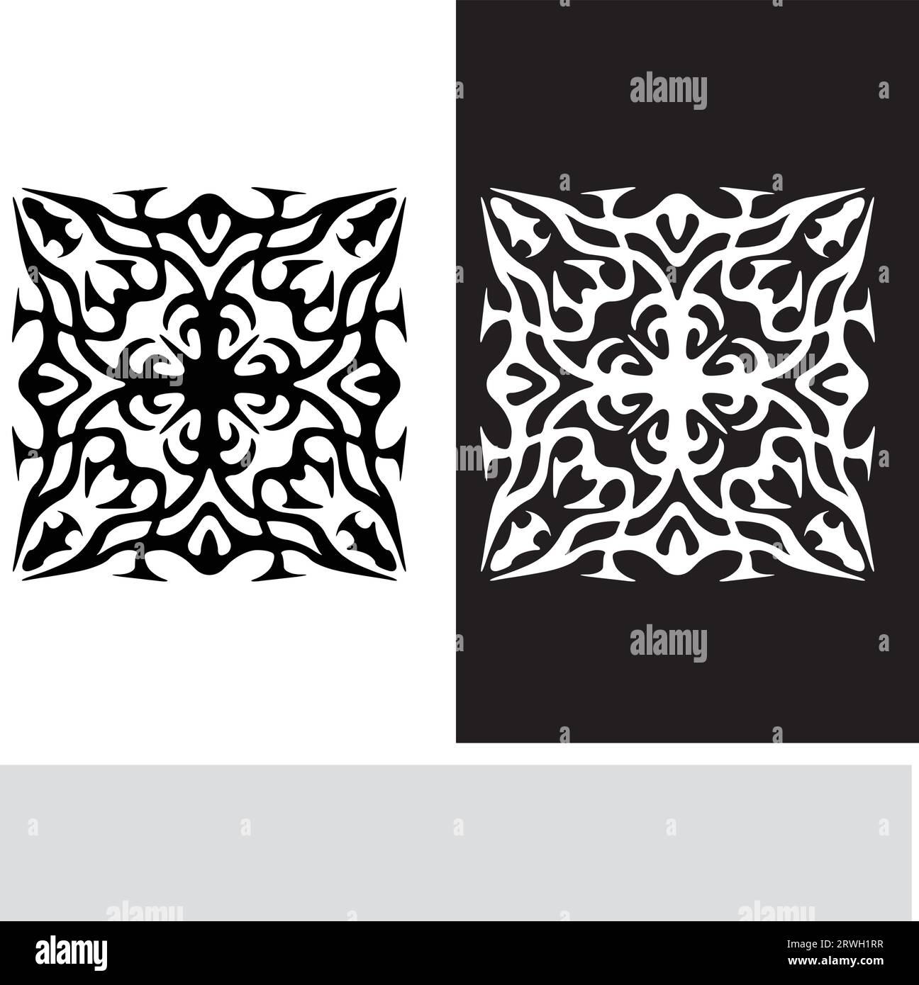 vector flat design arabesque seamless pattern Stock Vector Image & Art ...