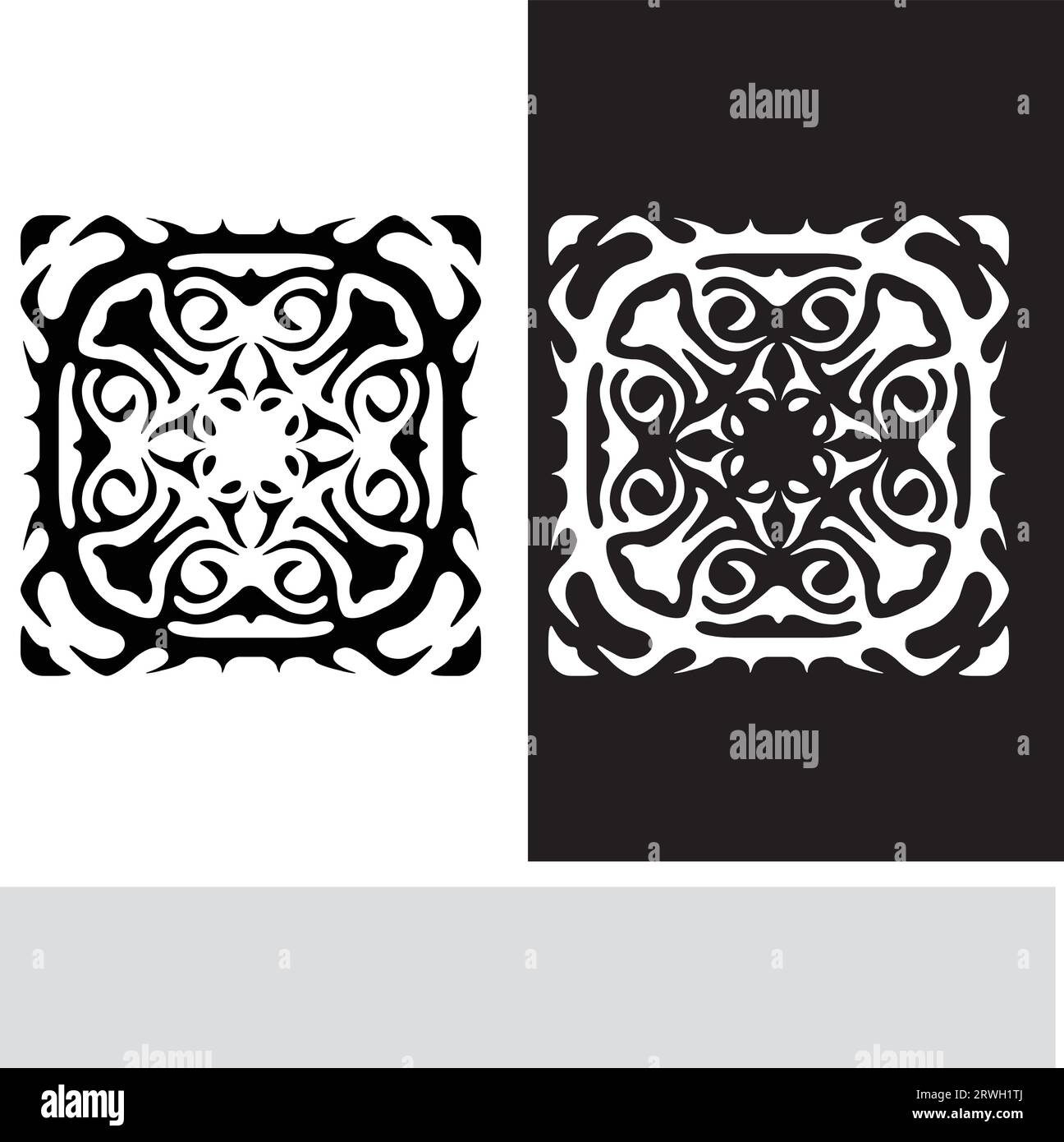 vector flat design arabesque seamless pattern Stock Vector Image & Art ...