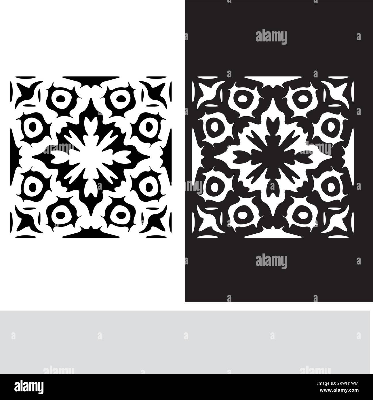 vector flat design arabesque seamless pattern Stock Vector Image & Art ...