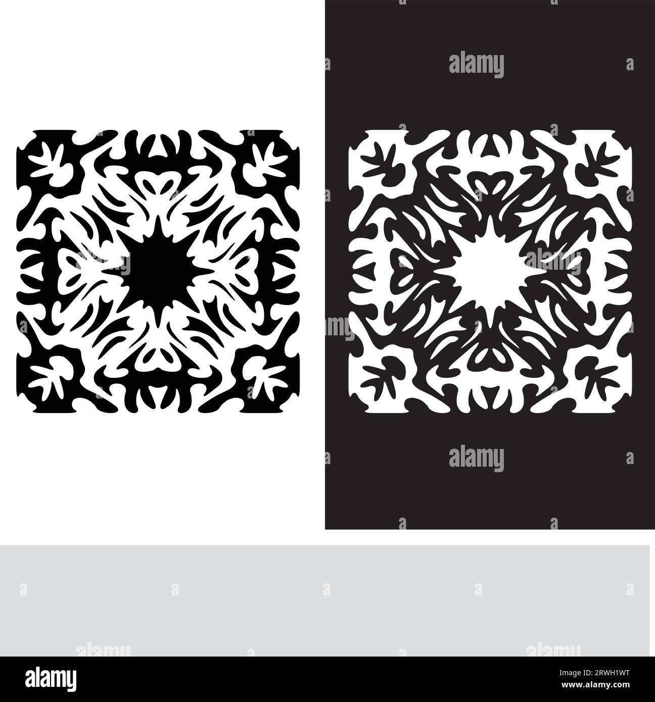 vector flat design arabesque seamless pattern Stock Vector Image & Art ...