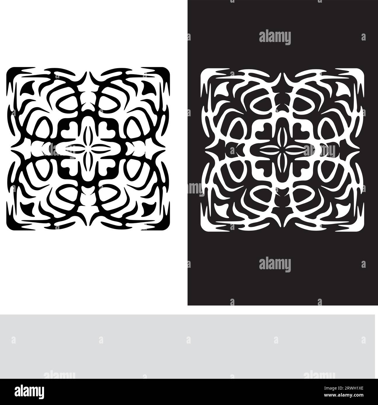 vector flat design arabesque seamless pattern Stock Vector Image & Art ...