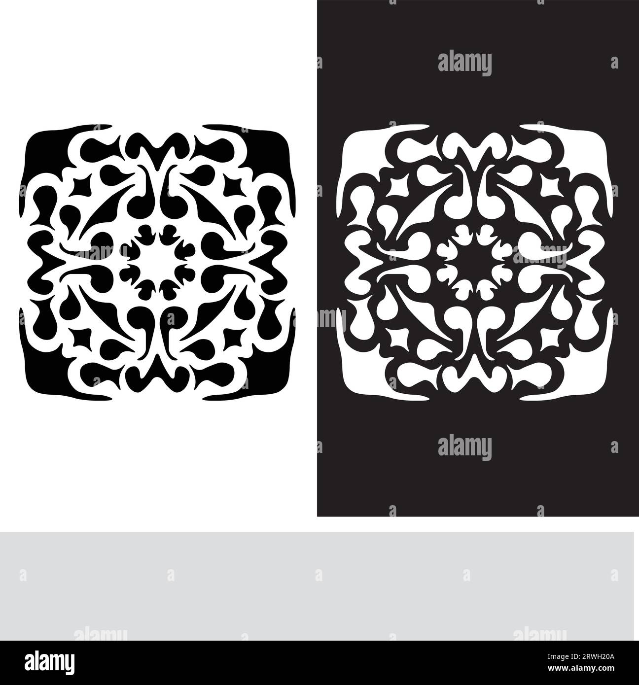 vector flat design arabesque seamless pattern Stock Vector Image & Art ...
