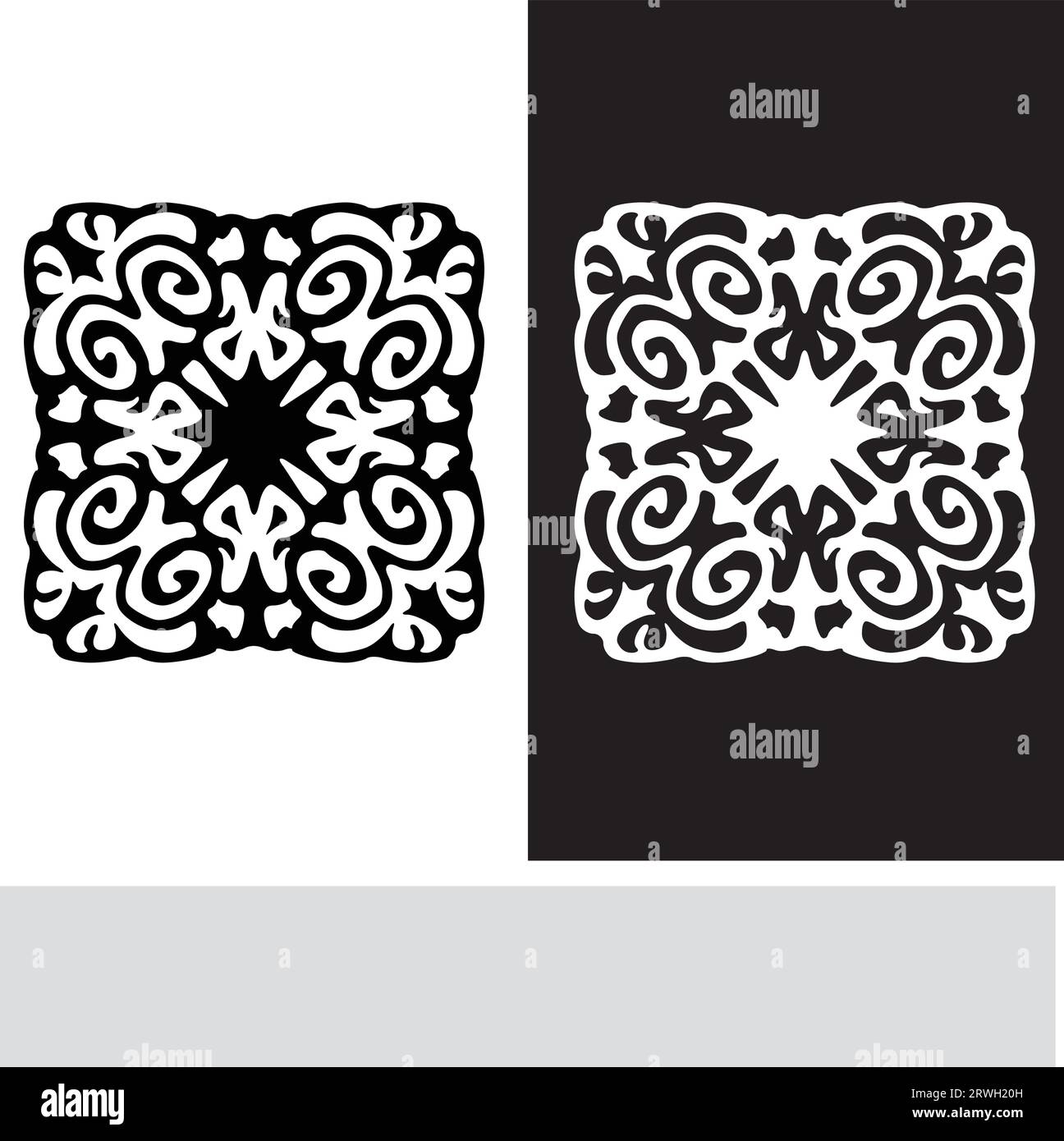 vector flat design arabesque seamless pattern Stock Vector Image & Art ...