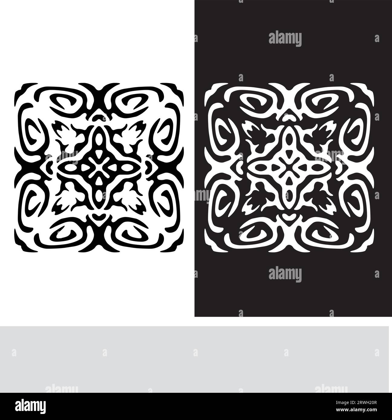 vector flat design arabesque seamless pattern Stock Vector Image & Art ...
