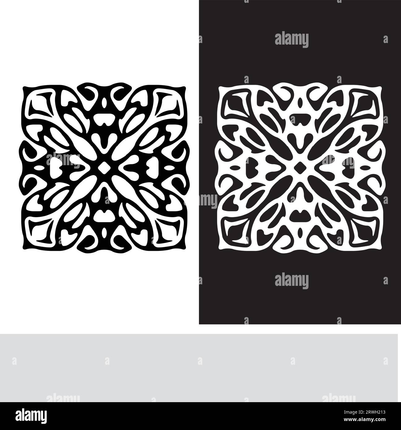 vector flat design arabesque seamless pattern Stock Vector Image & Art ...