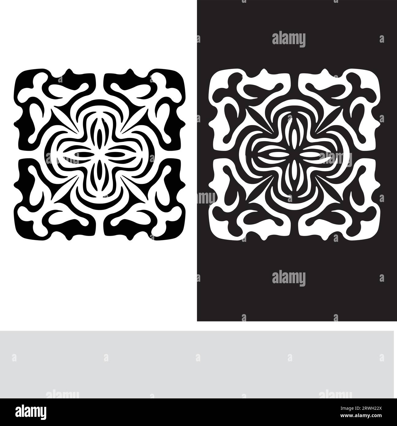 vector flat design arabesque seamless pattern Stock Vector Image & Art ...