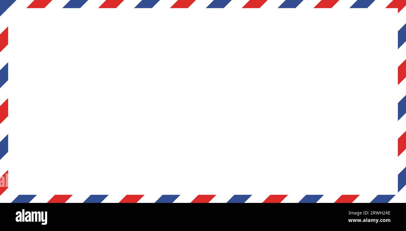 Air mail background frame envelope letter, mail illustration postage ...