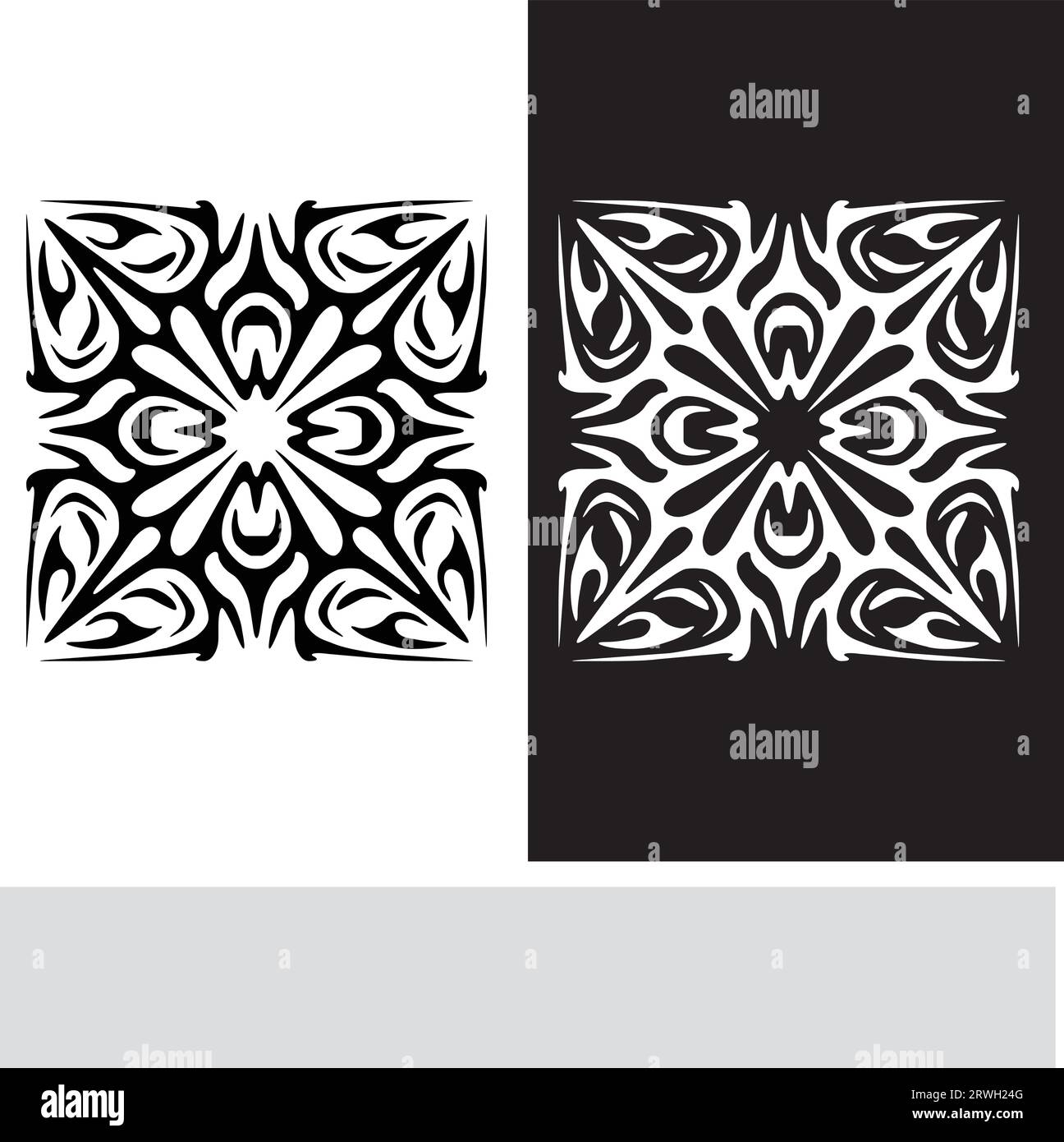 vector flat design arabesque seamless pattern Stock Vector Image & Art ...