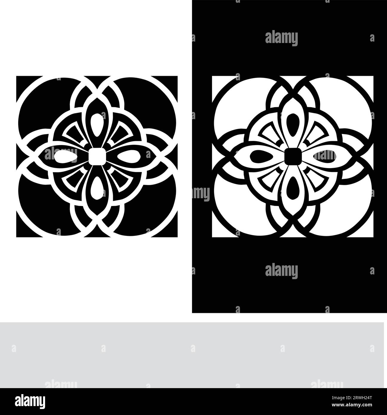 vector flat design arabesque seamless pattern Stock Vector Image & Art ...