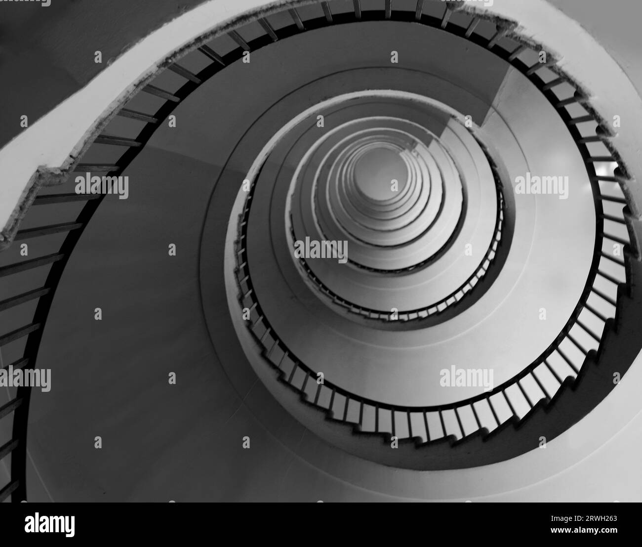 spiral staicase like a snail with perfect propotions of Golden Ratio in ...