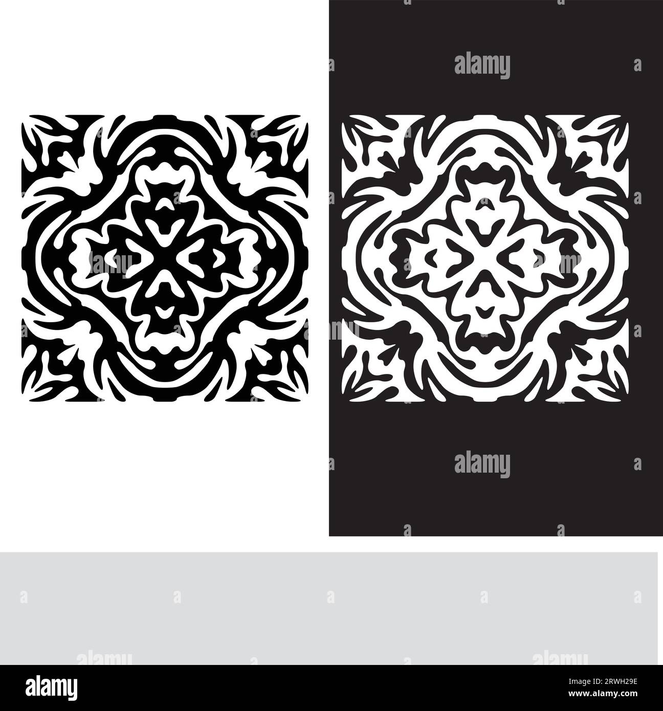 vector flat design arabesque seamless pattern Stock Vector Image & Art ...