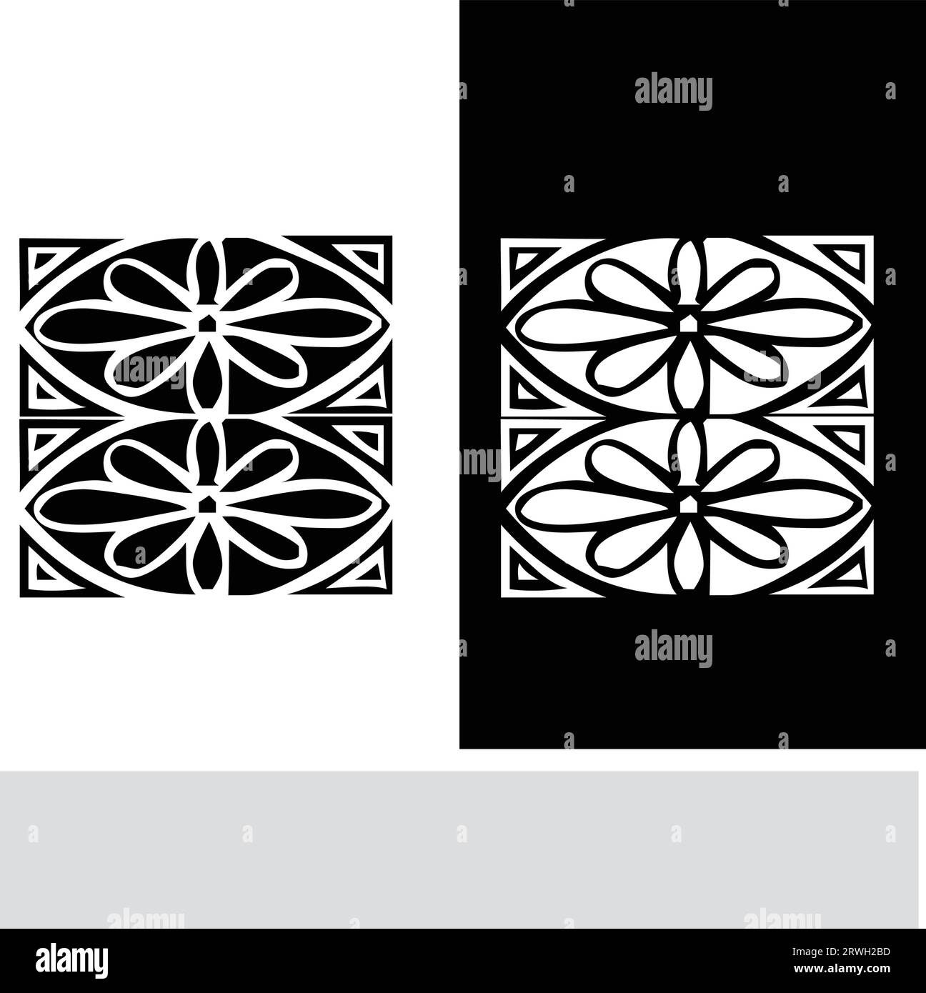 vector flat design arabesque seamless pattern Stock Vector Image & Art ...